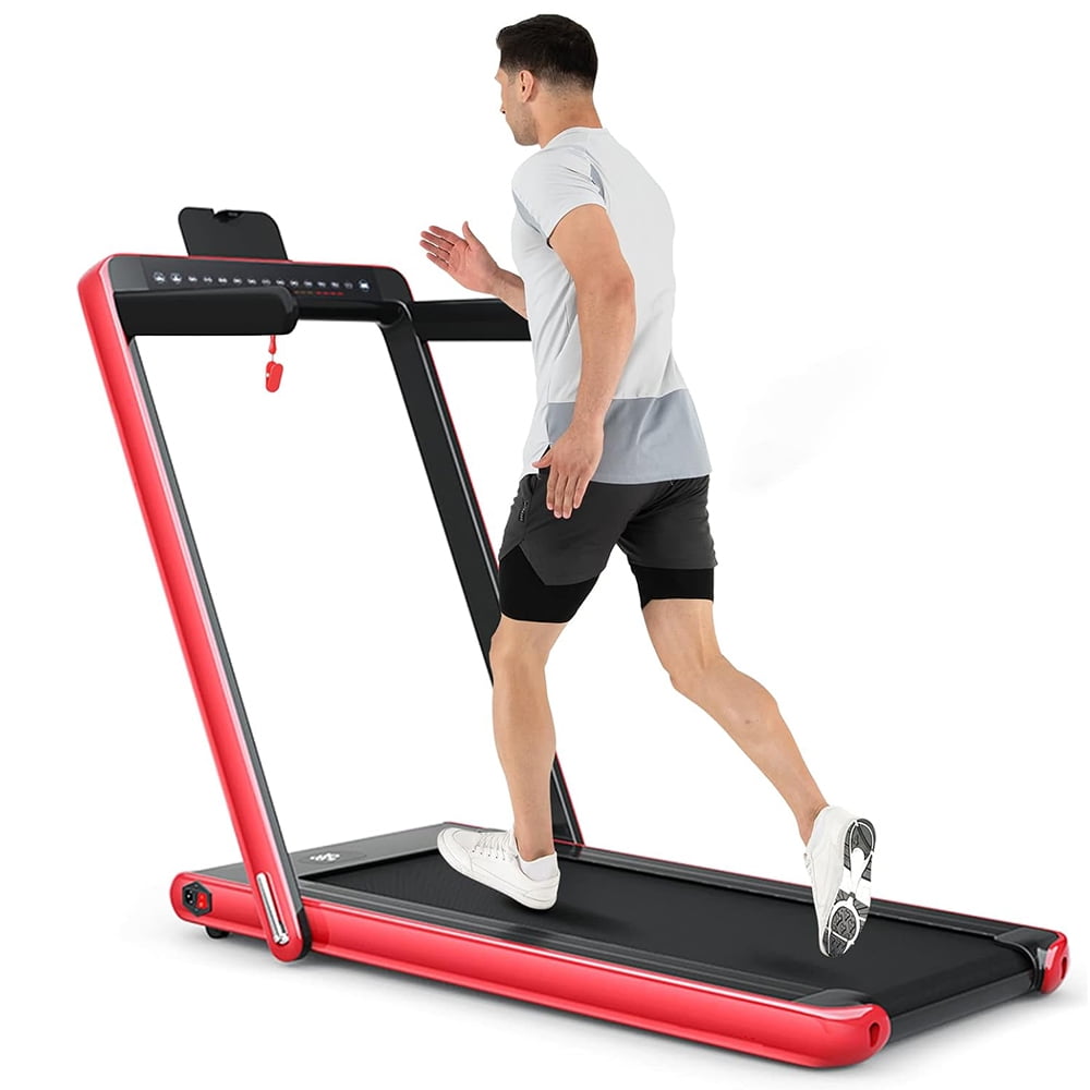 2.25HP Compact Treadmill, 2 in 1 Folding Under Desk Electric Treadmill ...