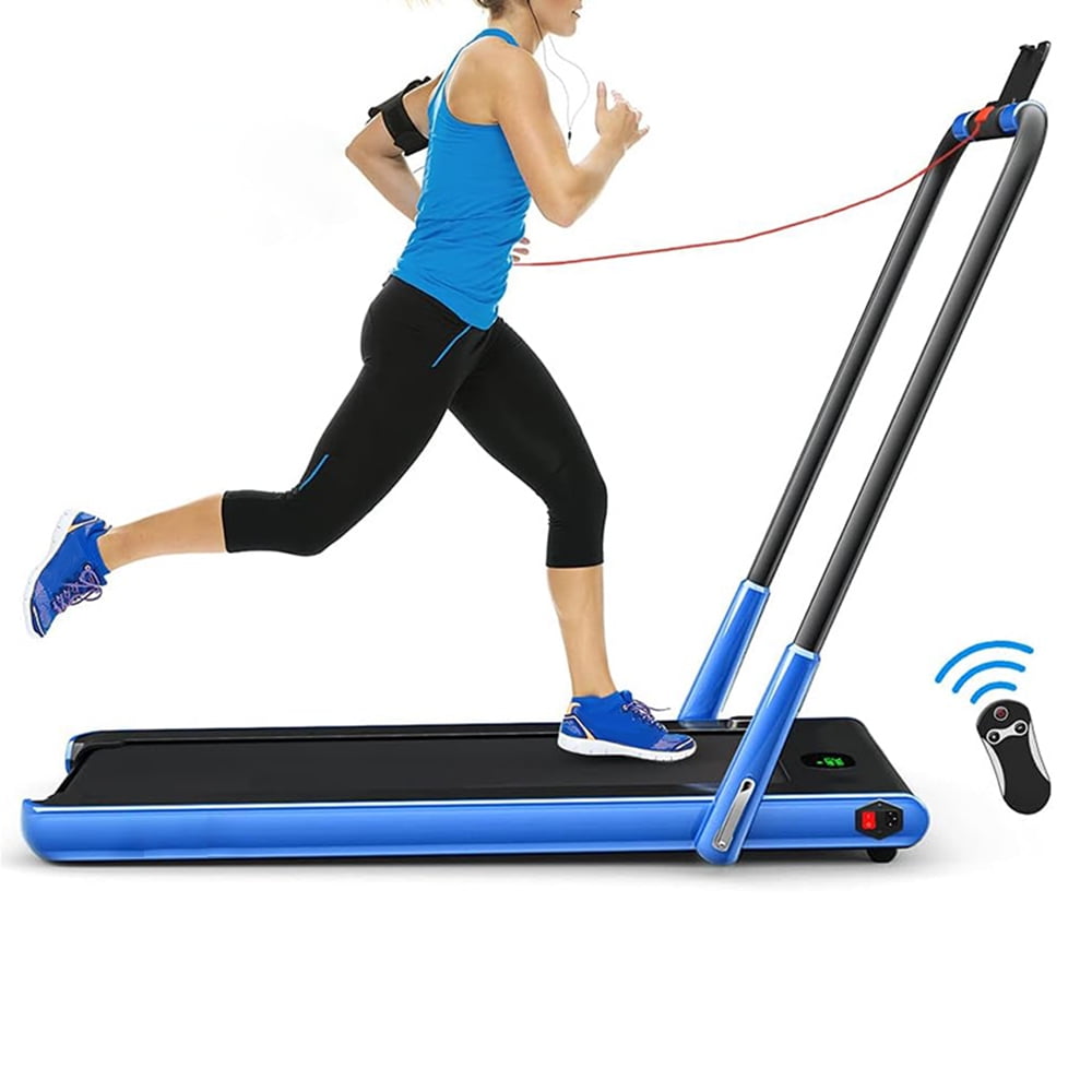 2.25HP Compact Treadmill, 2 in 1 Folding Under Desk Electric Treadmill ...