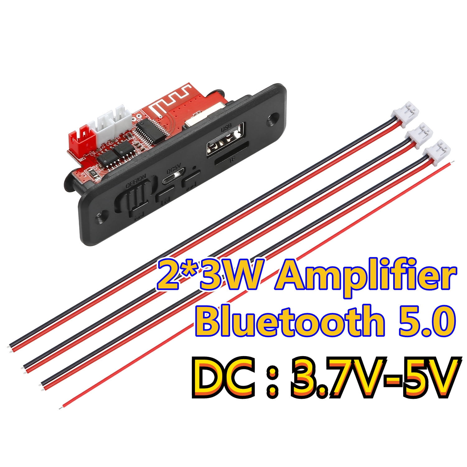 2*25W 50W Amplifier MP3 Player Decoder Board 5V-18V Bluetooth ...