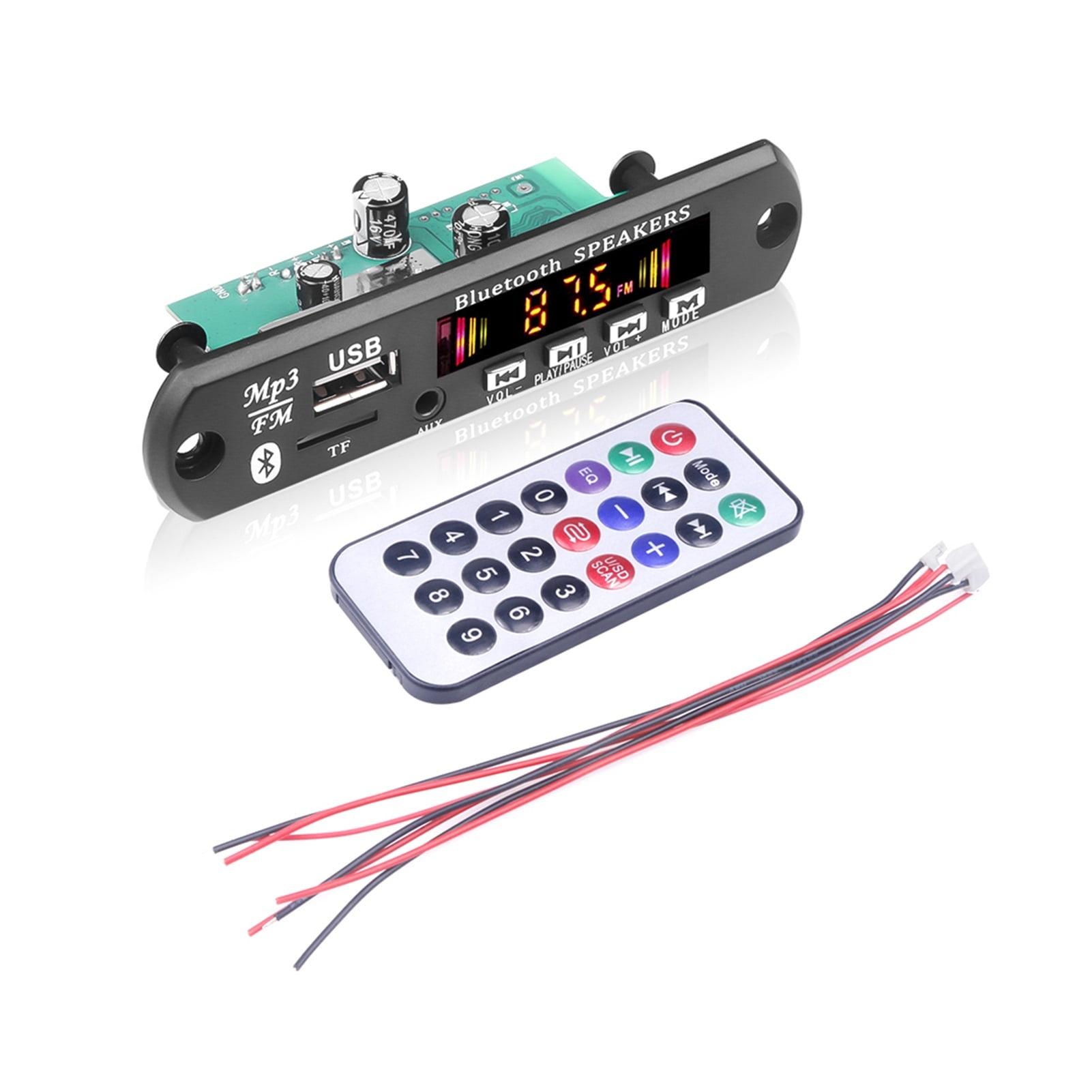 2*25W Stereo Decoder Board amplifier Car FM Radio Module Bluetooth 5.0 ...