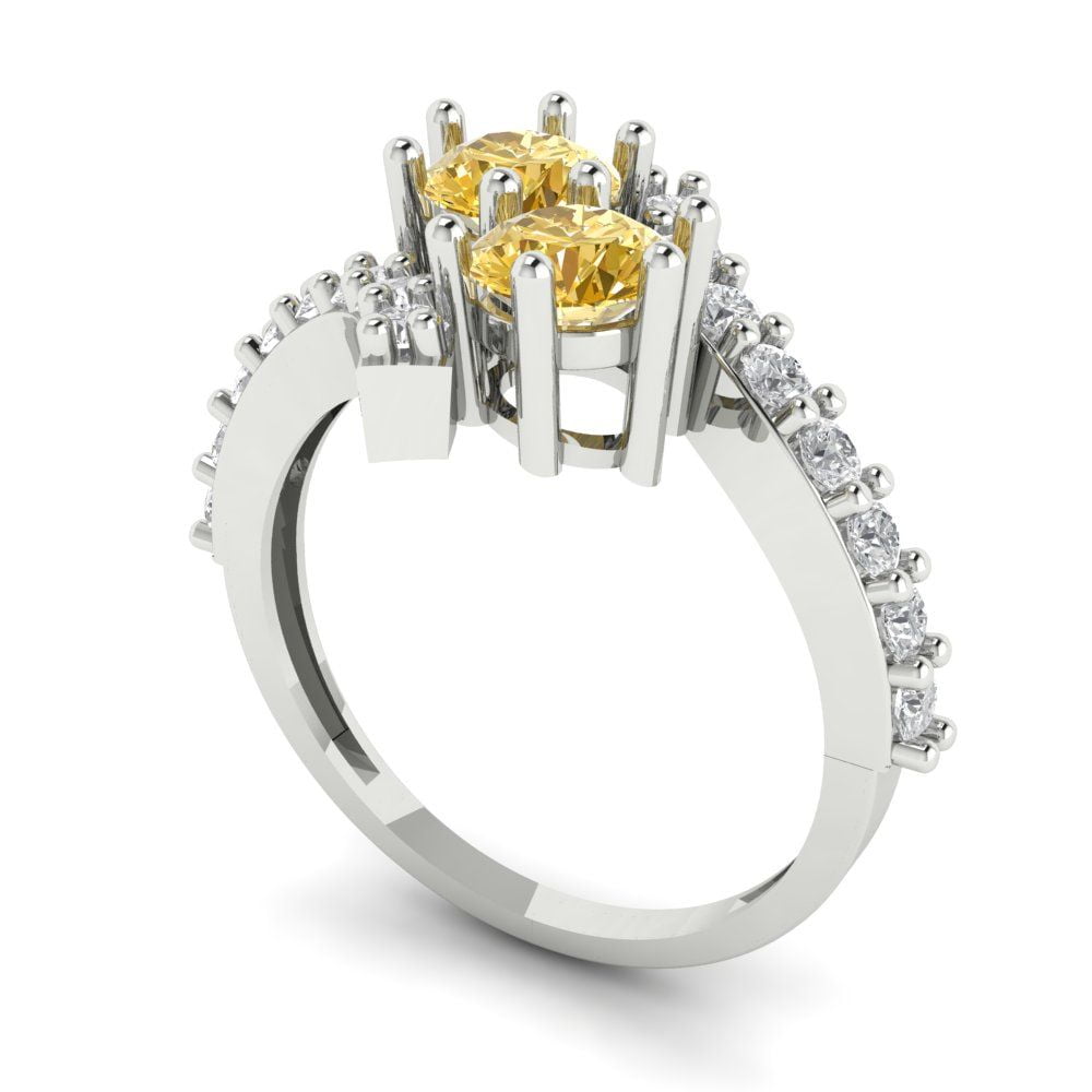 2.27ct oval cut yellow natural citrine 18k yellow gold engraving ...