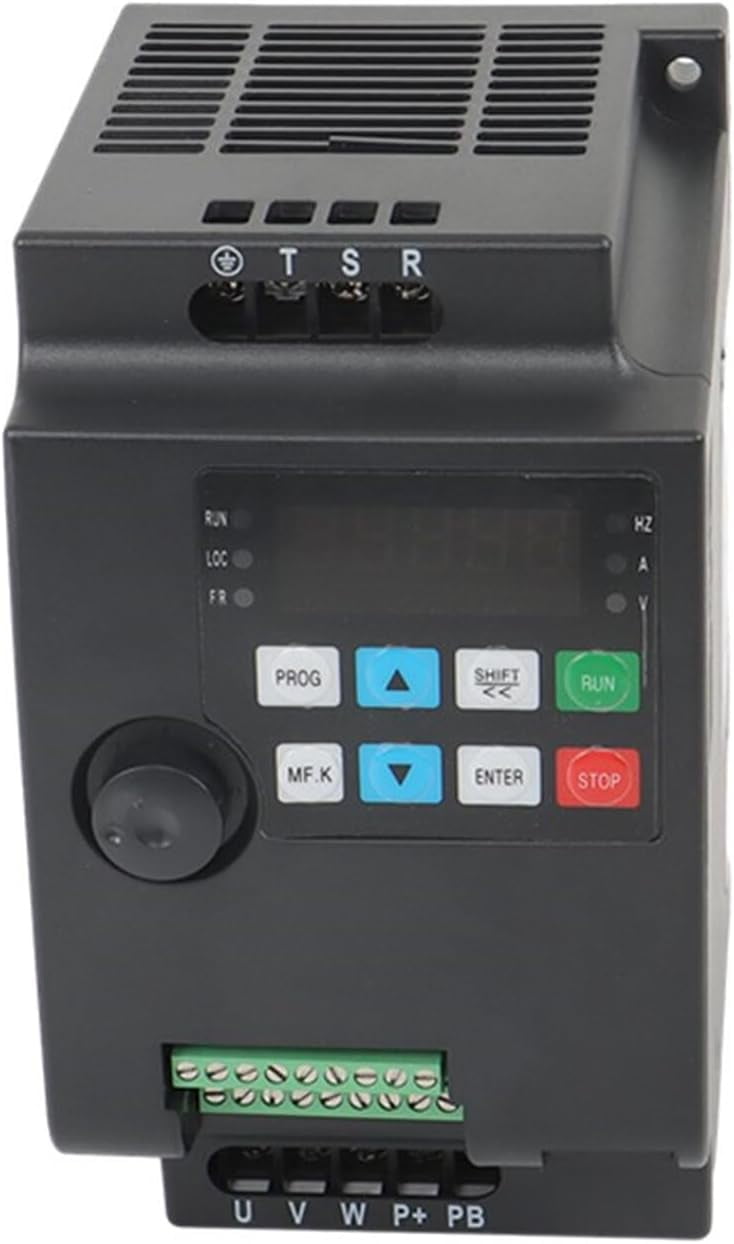 2.2KW 3HP Variable Frequency Drive 220V Single Phase to 208-240V 3 Phase Converter Motor Speed ...