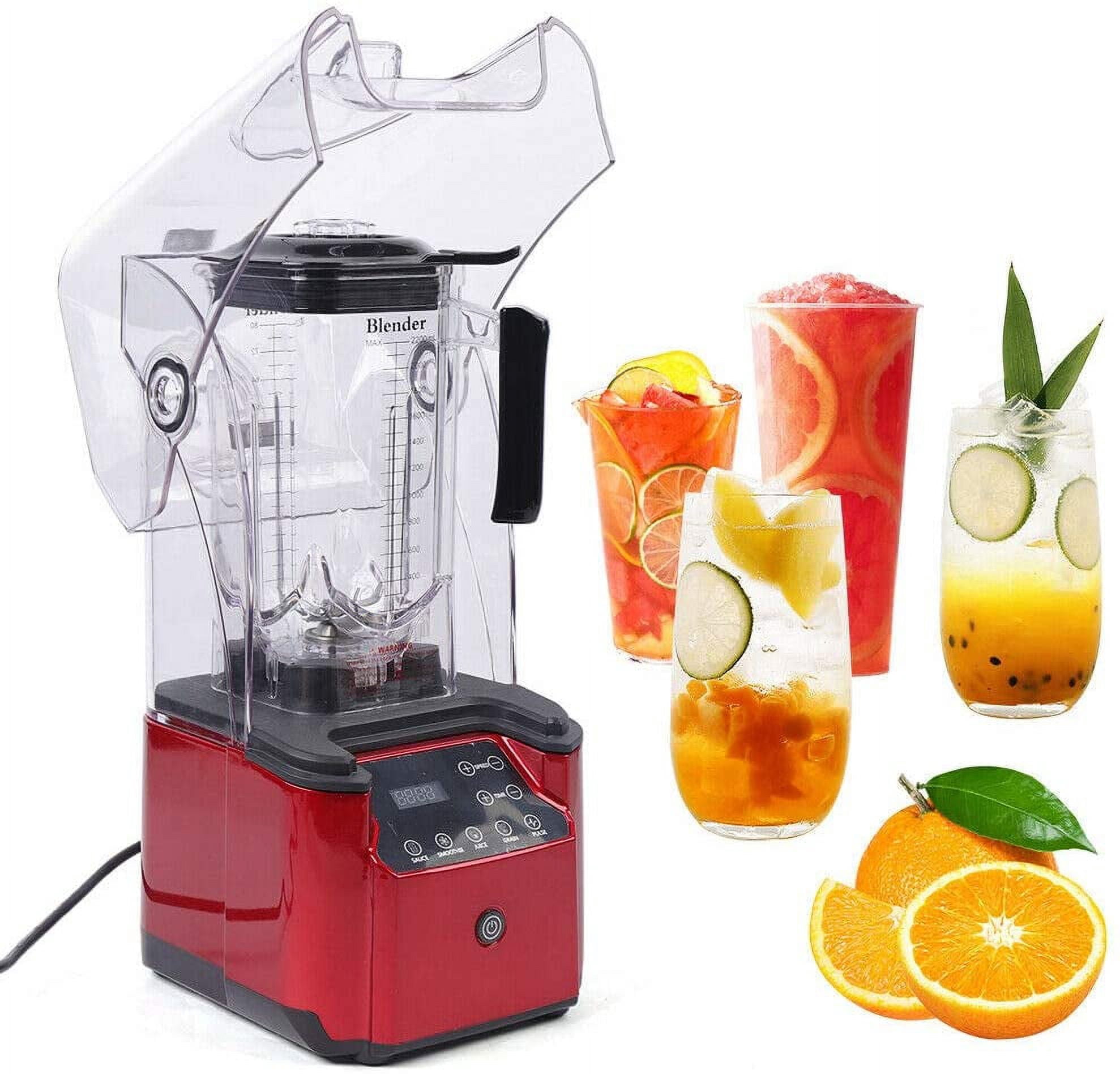 2.2L Electric Commercial Blender with Soundproof Cover Fruit Juicer ...