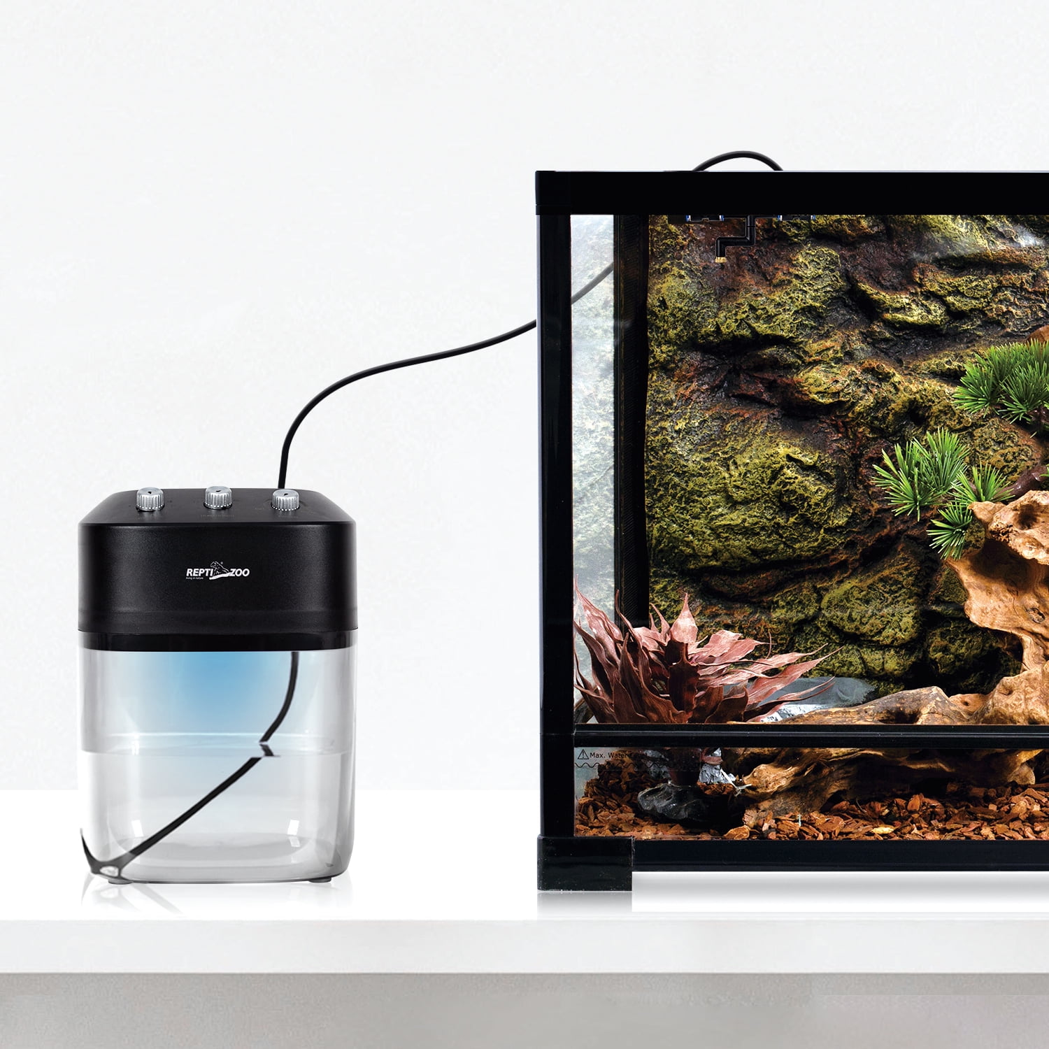 GUZZLO 2.2L Adjustable Mister for Reptile Terrariums with High-Pressure ...