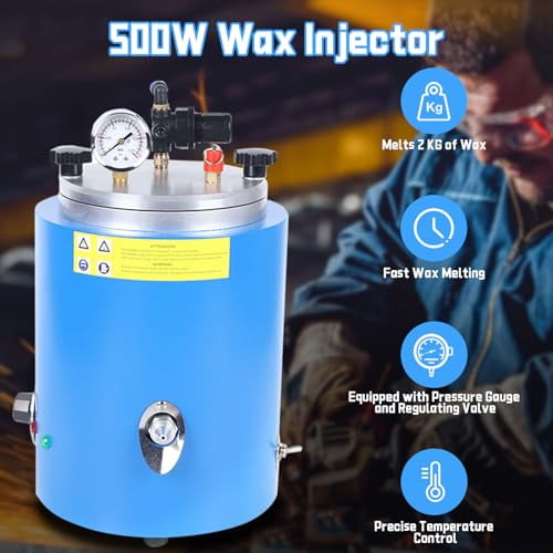 2.2L Wax Injector, 500W Wax Injector Machine, Adjustable Temperature 30 ...