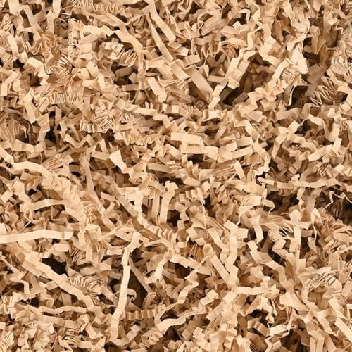 2.2LB Crinkle Paper Gift Basket Filler, Brown Shredded Paper For Gift ...