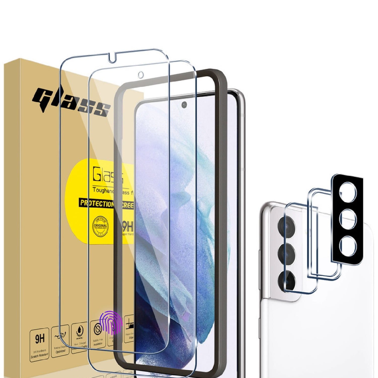 [2+2Pack] for Samsung Galaxy S22 Screen Protector and Camera Lens ...
