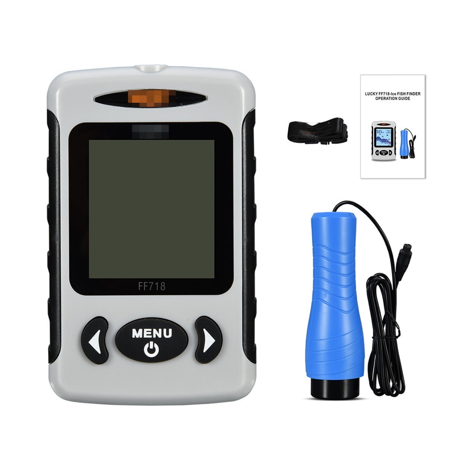 2.2inch LCD Portable Fish Finder 200KHz/83KHz Dual Sonar Frequency 100M ...