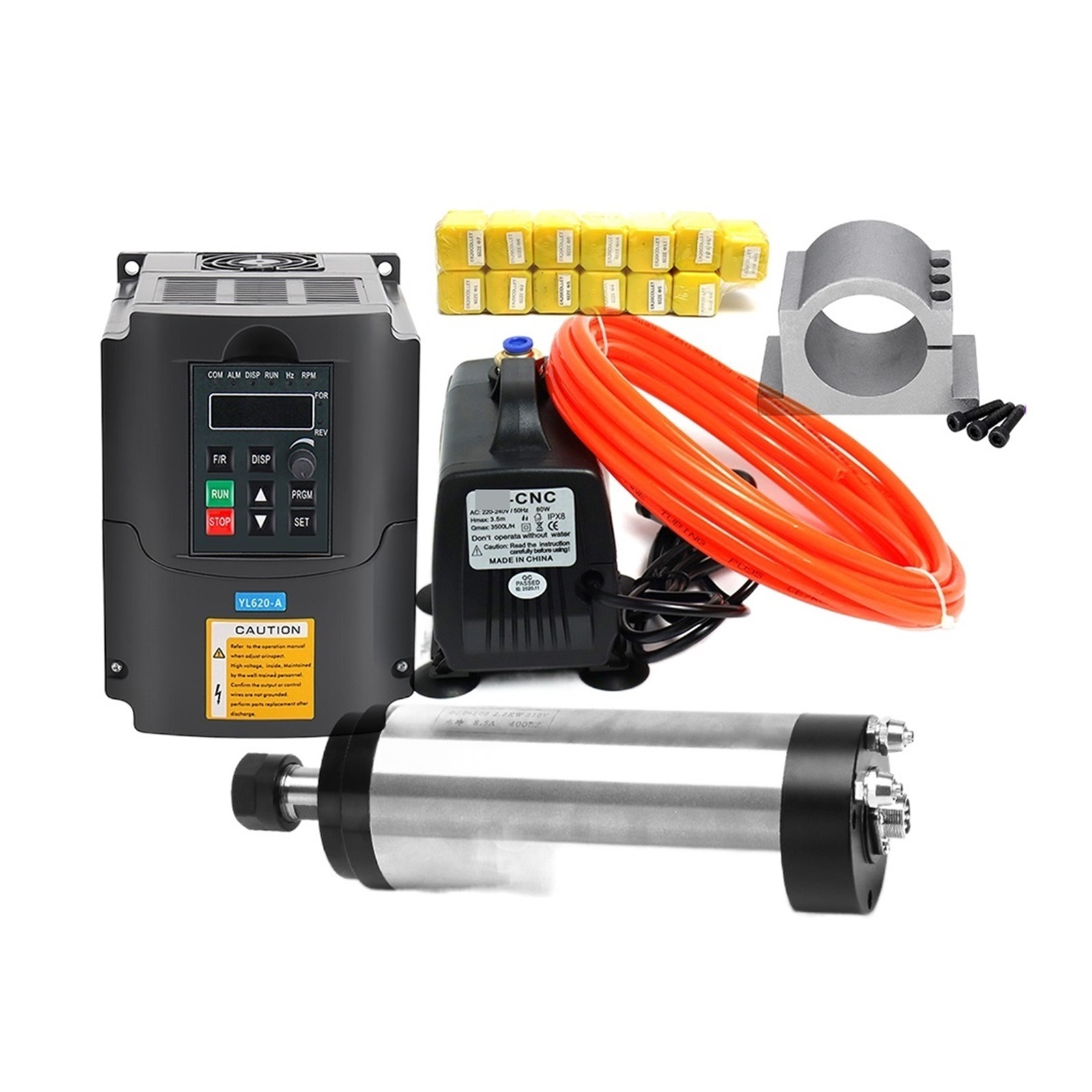 2.2kw ER20 Water Cooled Spindle Kit Water Cooling Spindle+2.2kw ...