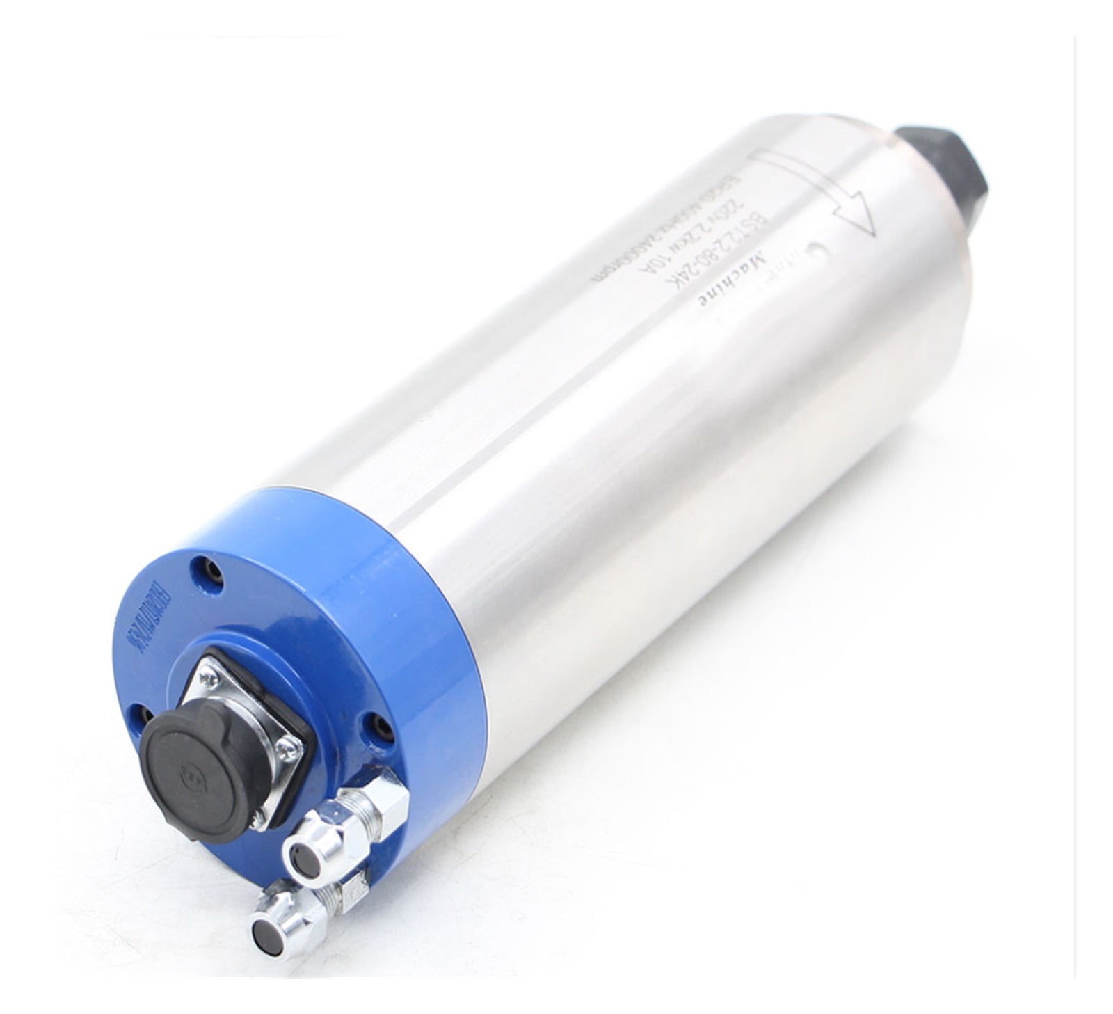 2.2kw ER20 Water Cooled Spindle Motor 80*230mm 220 / 380 4pcs Ceramic Bearings 0.01mm Longer ...