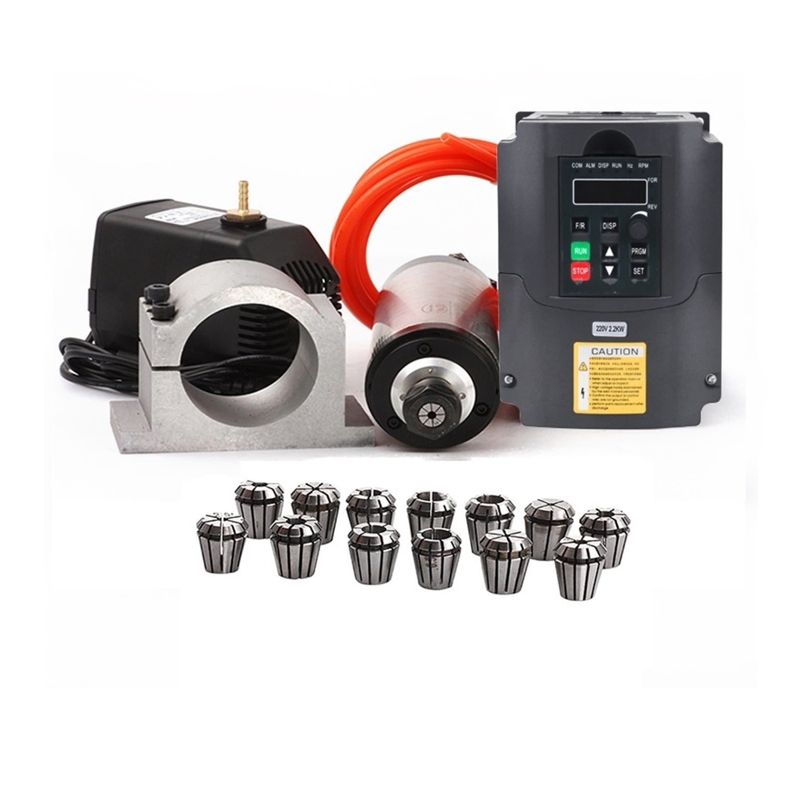 2.2kw Spindle Water Cooled Kit ER20 Milling Spindle Motor +2.2KW VFD+ ...