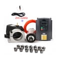 2.2kw Spindle Water Cooled Kit ER20 Milling Spindle Motor +2.2KW VFD+ ...
