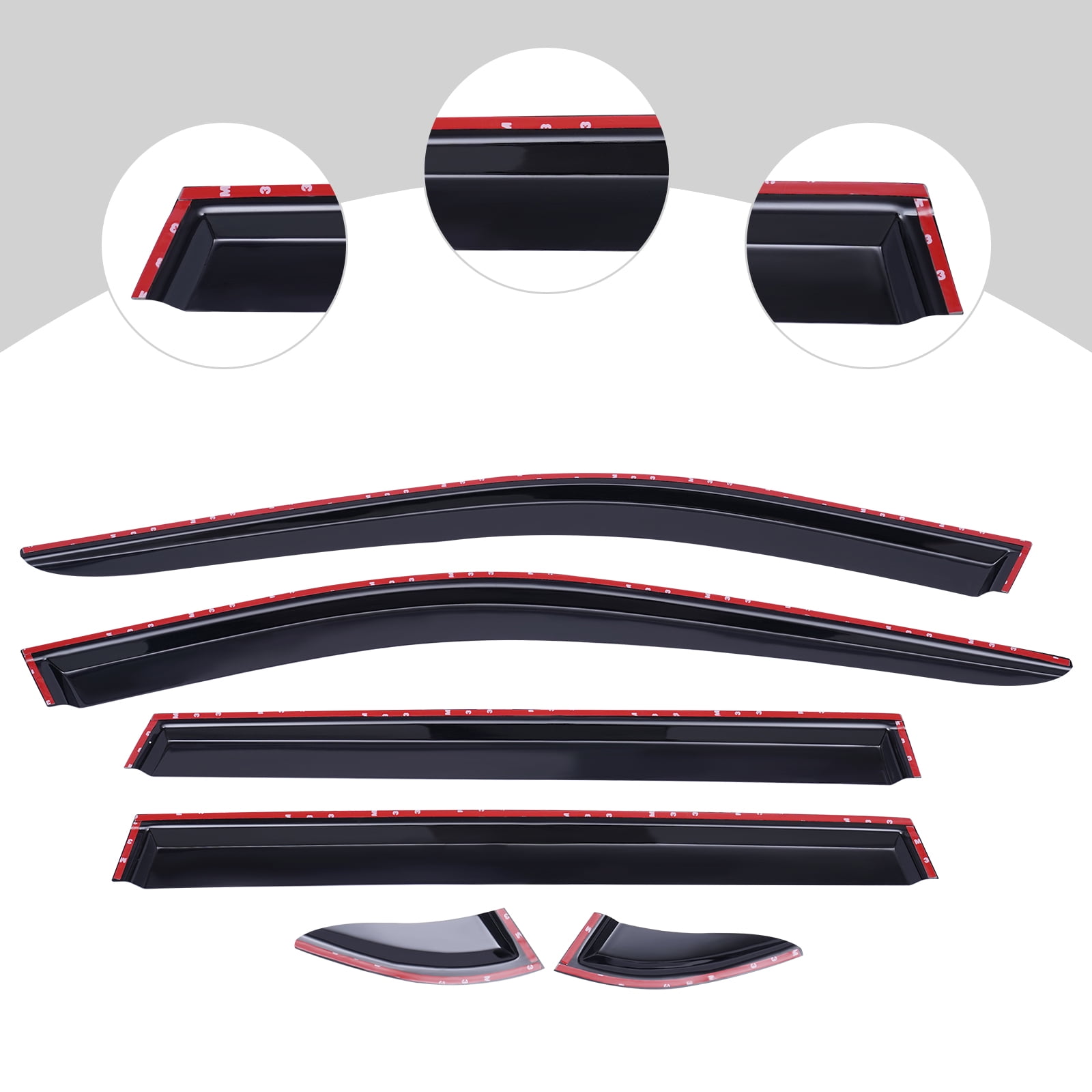 2.2lbs Window Wind Deflector Door Visor Rain Sun Guard For Toyota RAV4 ...