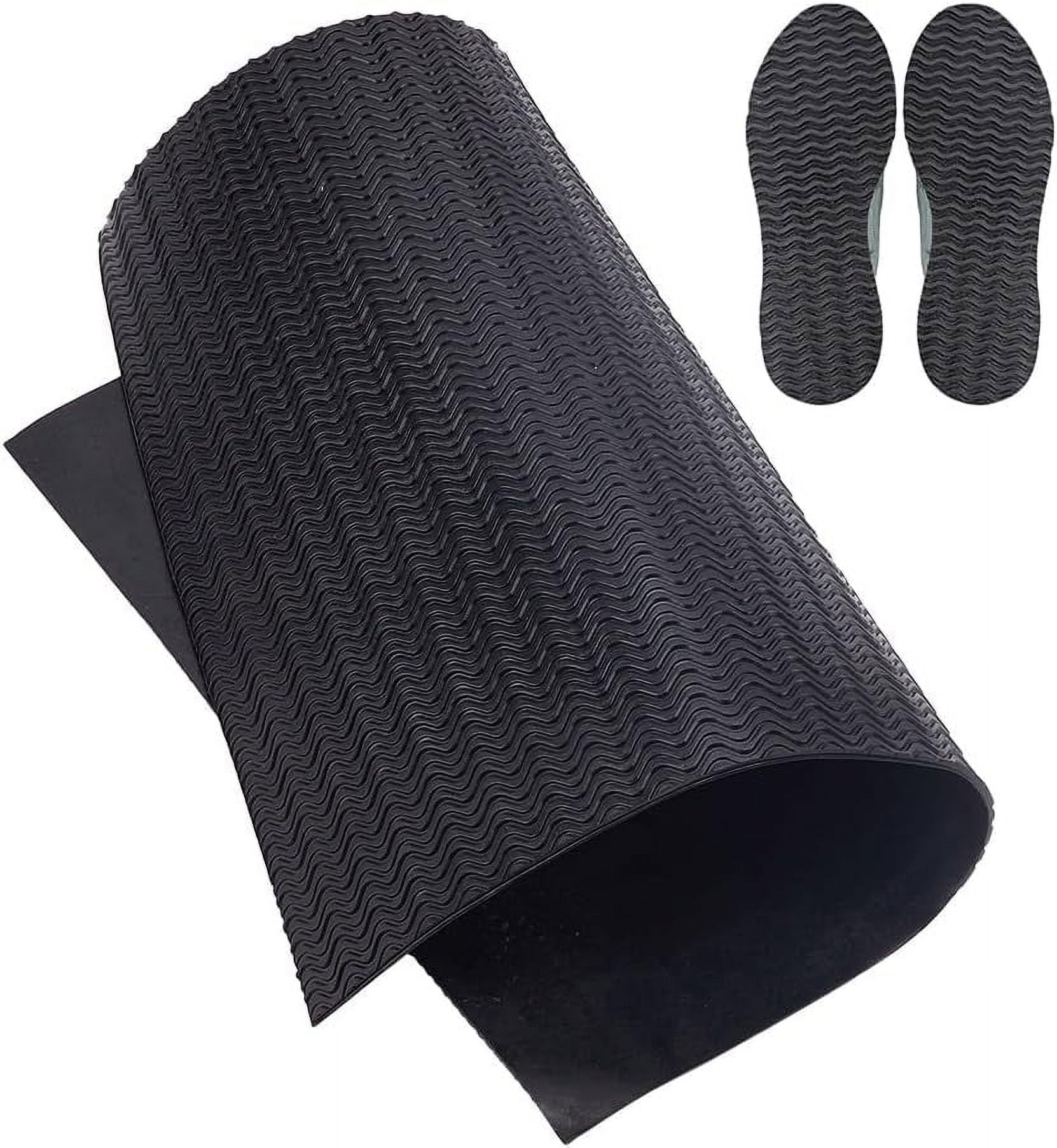 2.2mm Thick Shoe Rubber Sole Sheet 11x14.76 inch Non-Slip Heel Repair ...