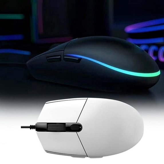 2 2nd Generation Wired Gaming 8000 DPI Rainbow Optical Effects ...