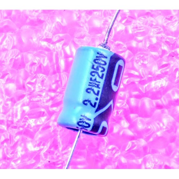 2.2uF 250V, Axial Electrolytic Capacitor, Polarized, Tolerance ±20% ...