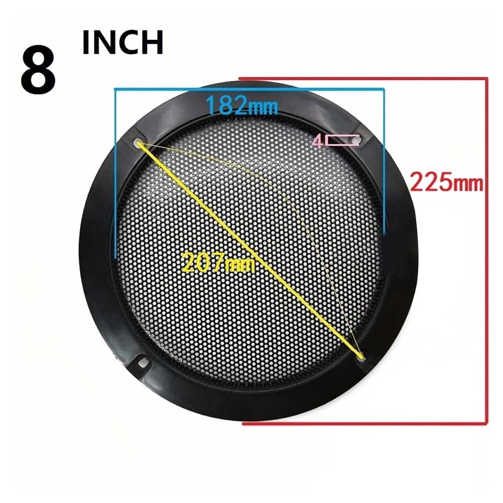 2/3/4/5/6.5/8/10 Inch Speaker Net Cover Car Home Mesh Speakers Wire ...