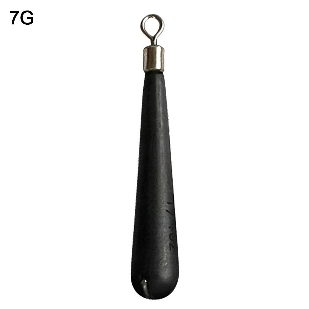 2/3/4/5/7pcs New Bullet Shot Weights 3.5g-20g Quick Release Casting Tear Drop Hook Connector ...