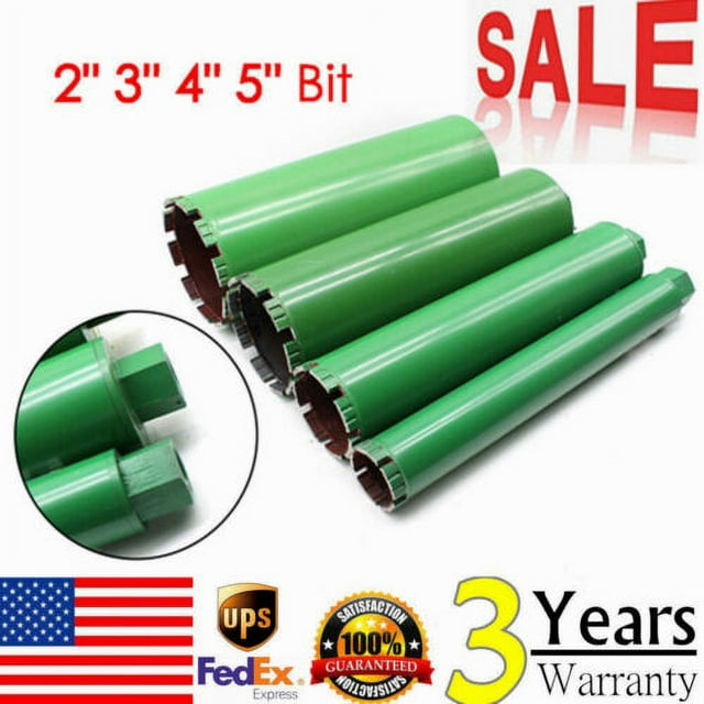 2'' /3'' /4''/ 5'' Set Wet Diamond Core Drill Bit Concrete Brick ...