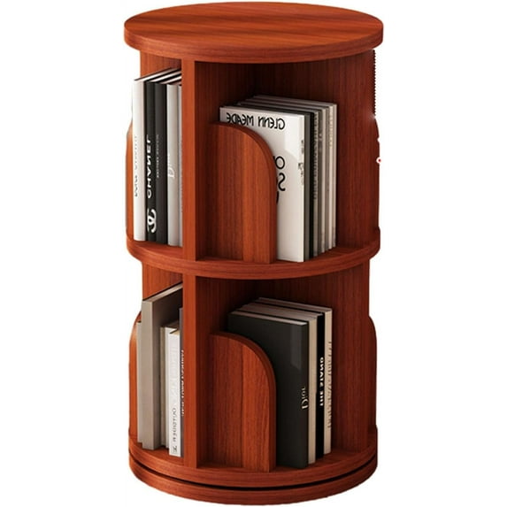 2/3/4/5 Tier Rotating Bookshelf Revolving Bookcase for Kids Adults ...