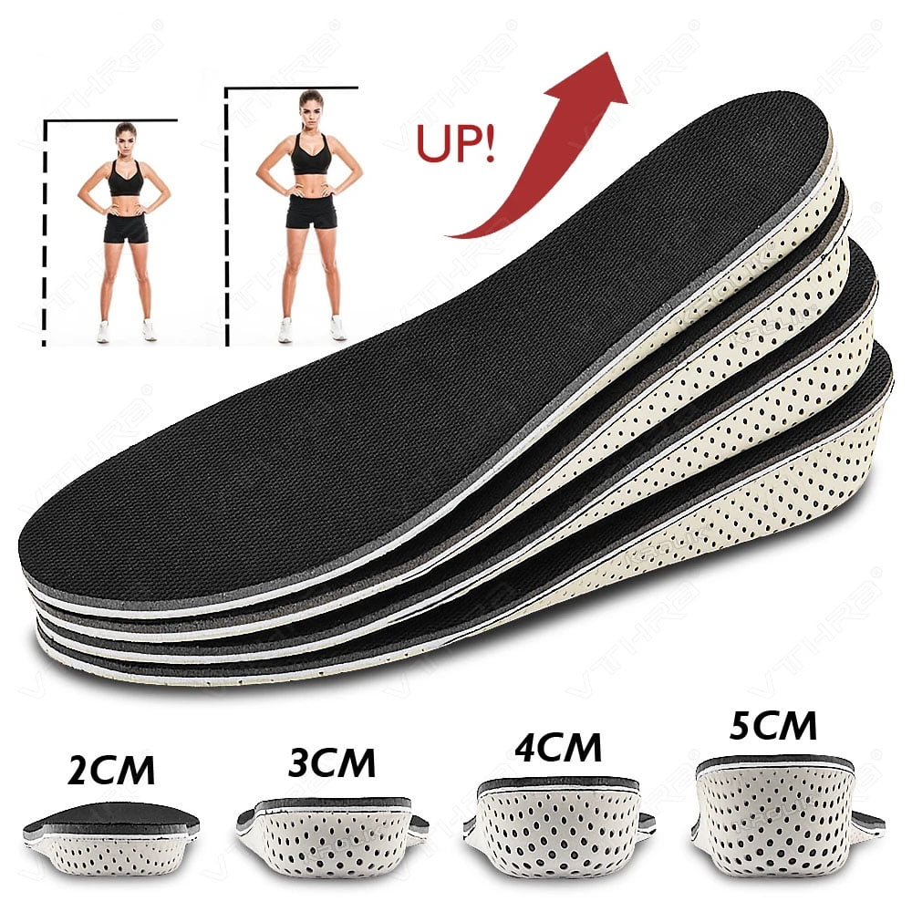 2/3/4/5CM Invisible Height Increase Insoles Men Women Shoes Insole EVA ...