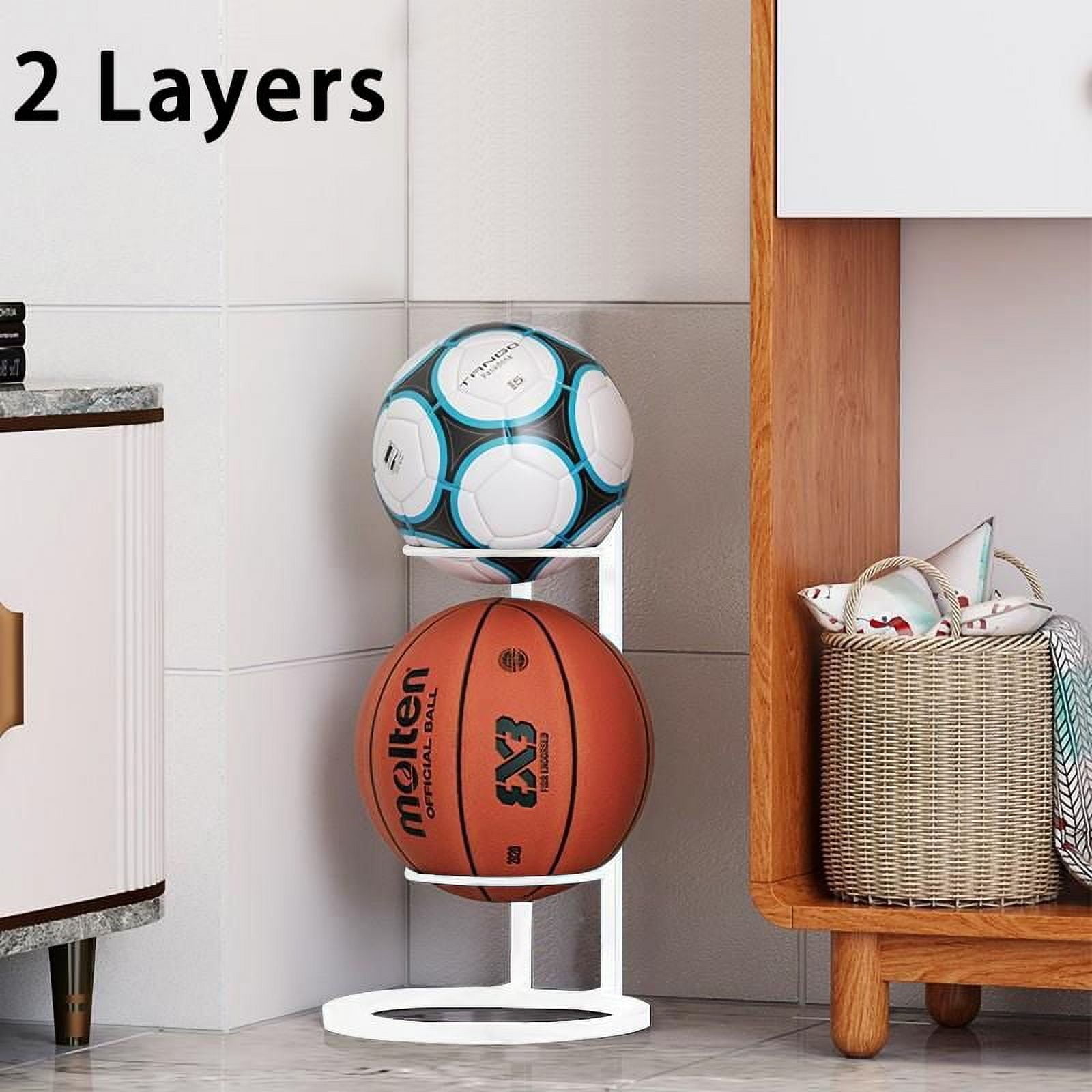 2/3/4/5Layers Basketball Storage Rack Indoor Children Balls Placed Rack ...