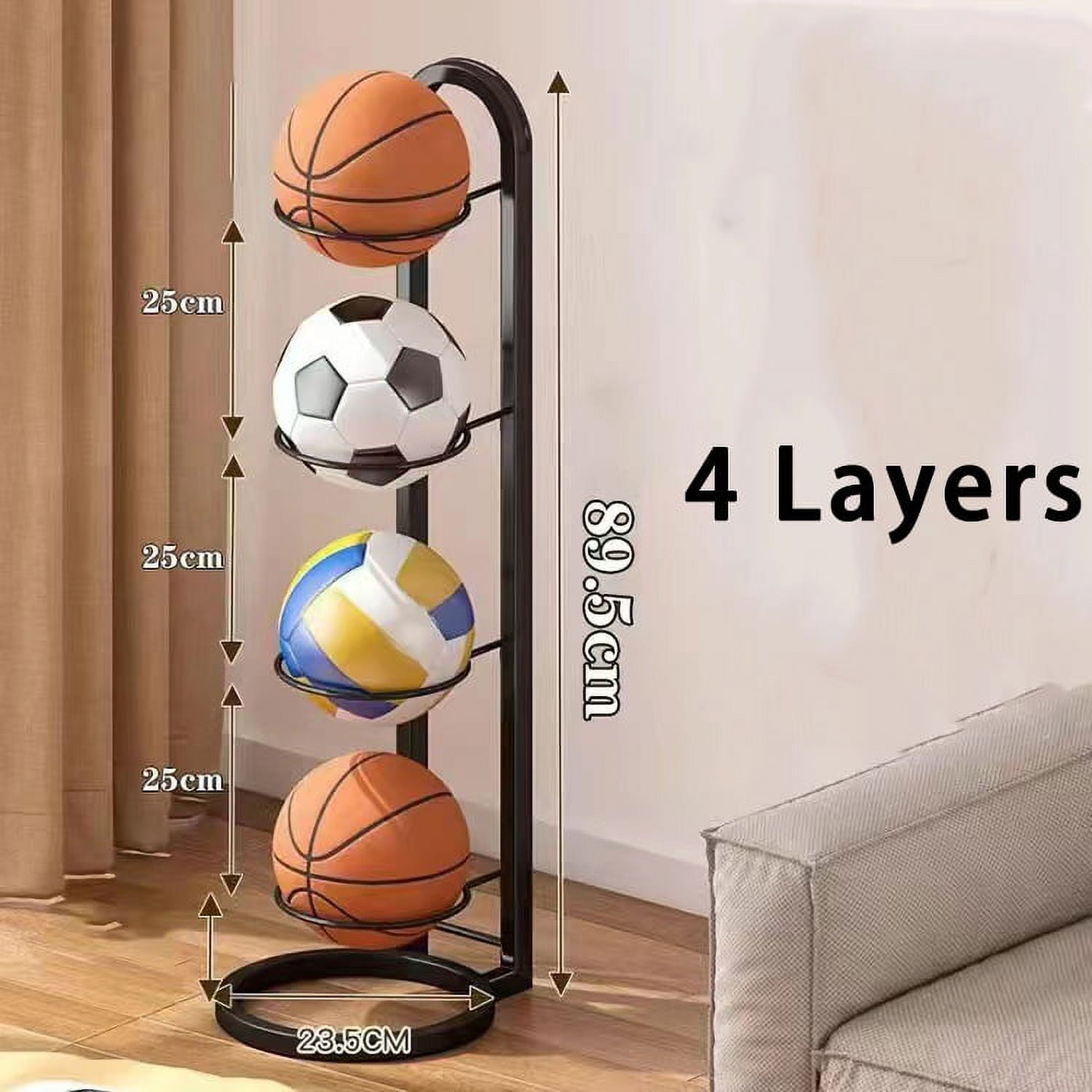 2/3/4/5Layers Basketball Storage Rack Indoor Children Balls Placed Rack ...