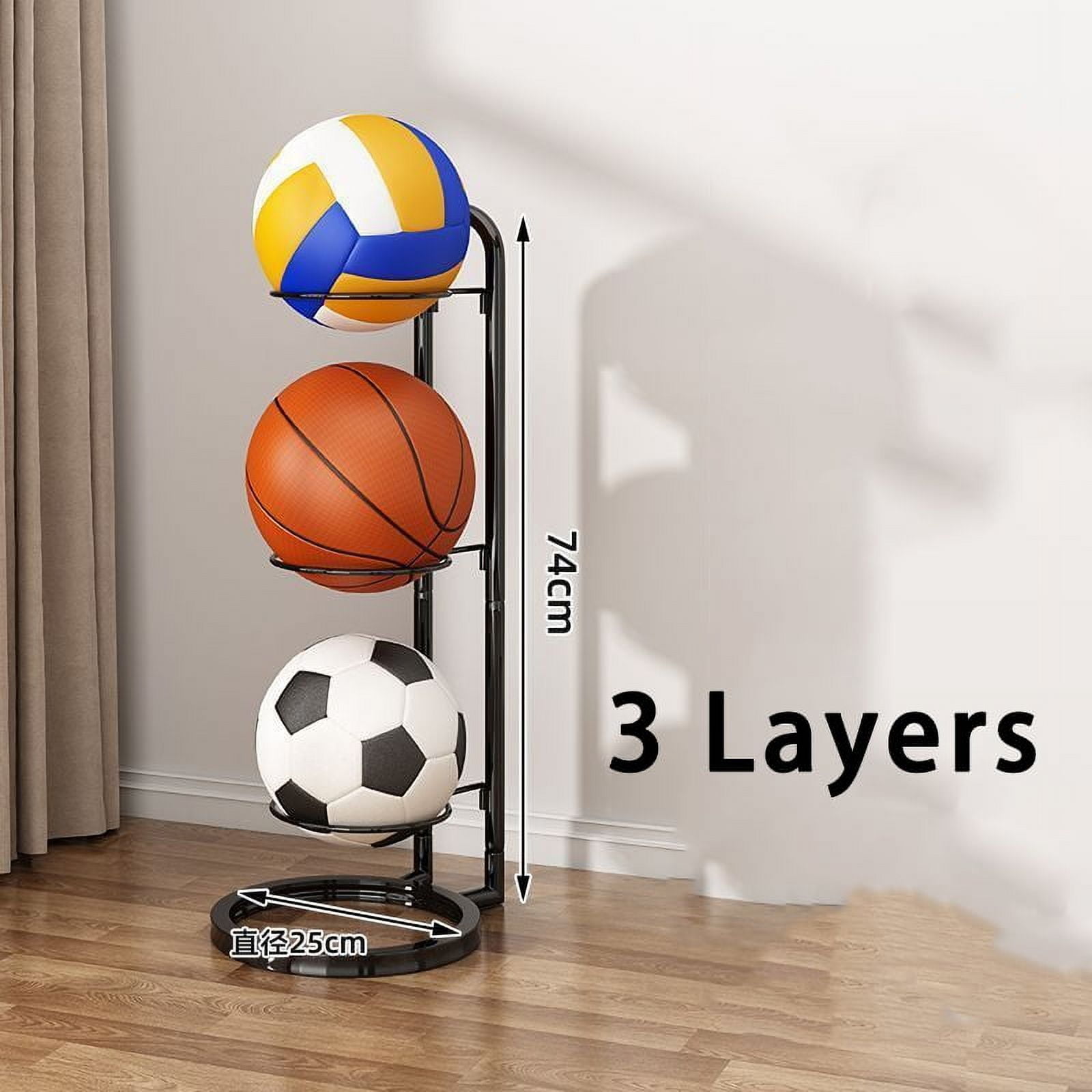 2/3/4/5Layers Basketball Storage Rack Indoor Children Balls Placed Rack ...