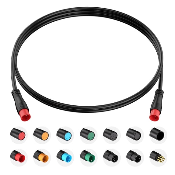 2/3/4/5Pin M8 Waterproof Cable Connector - Male & Female Plug for ...
