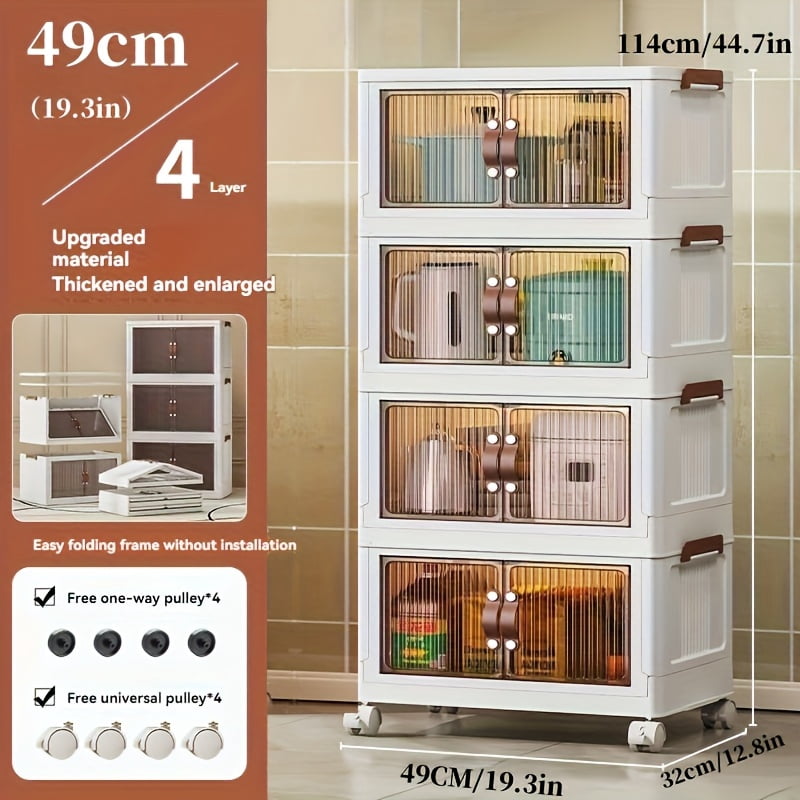 [2/3/4/5pack Foldable Cabinet] 2/3/4/5pack Oversized Foldable Storage ...