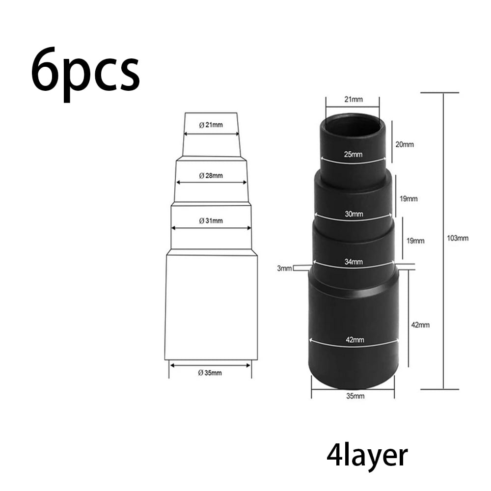 2/3/4/6PCS Vacuum Cleaner Adapter Durable Vacuum Hose Adapter ...