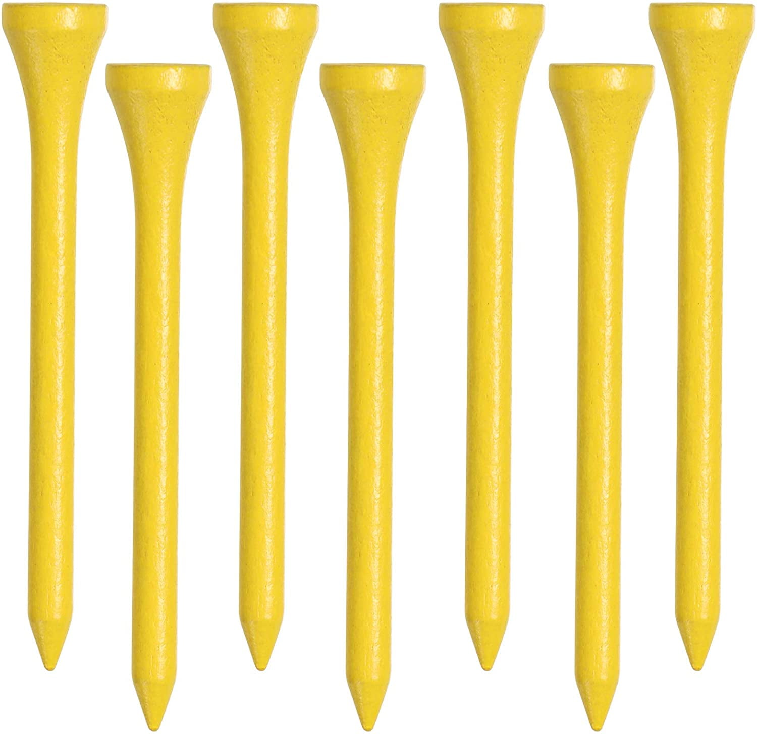 2-3/4 Inch Wooden Golf Tees, 70 Count - Yellow - Walmart.com