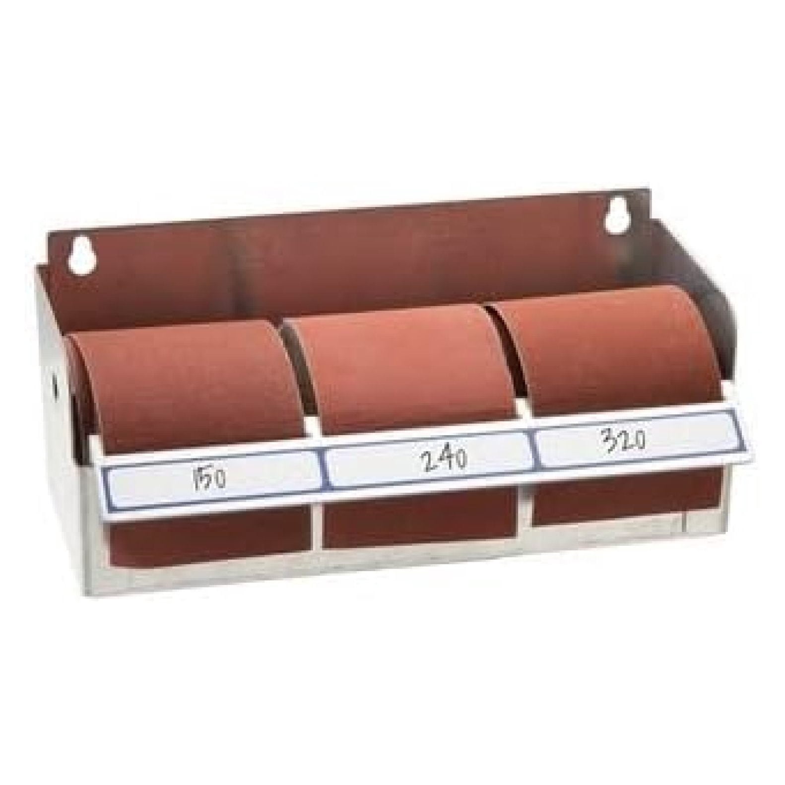 2-3/4'' Multiroll Sandpaper Dispenser –Galvanized Steel Holder for Up ...