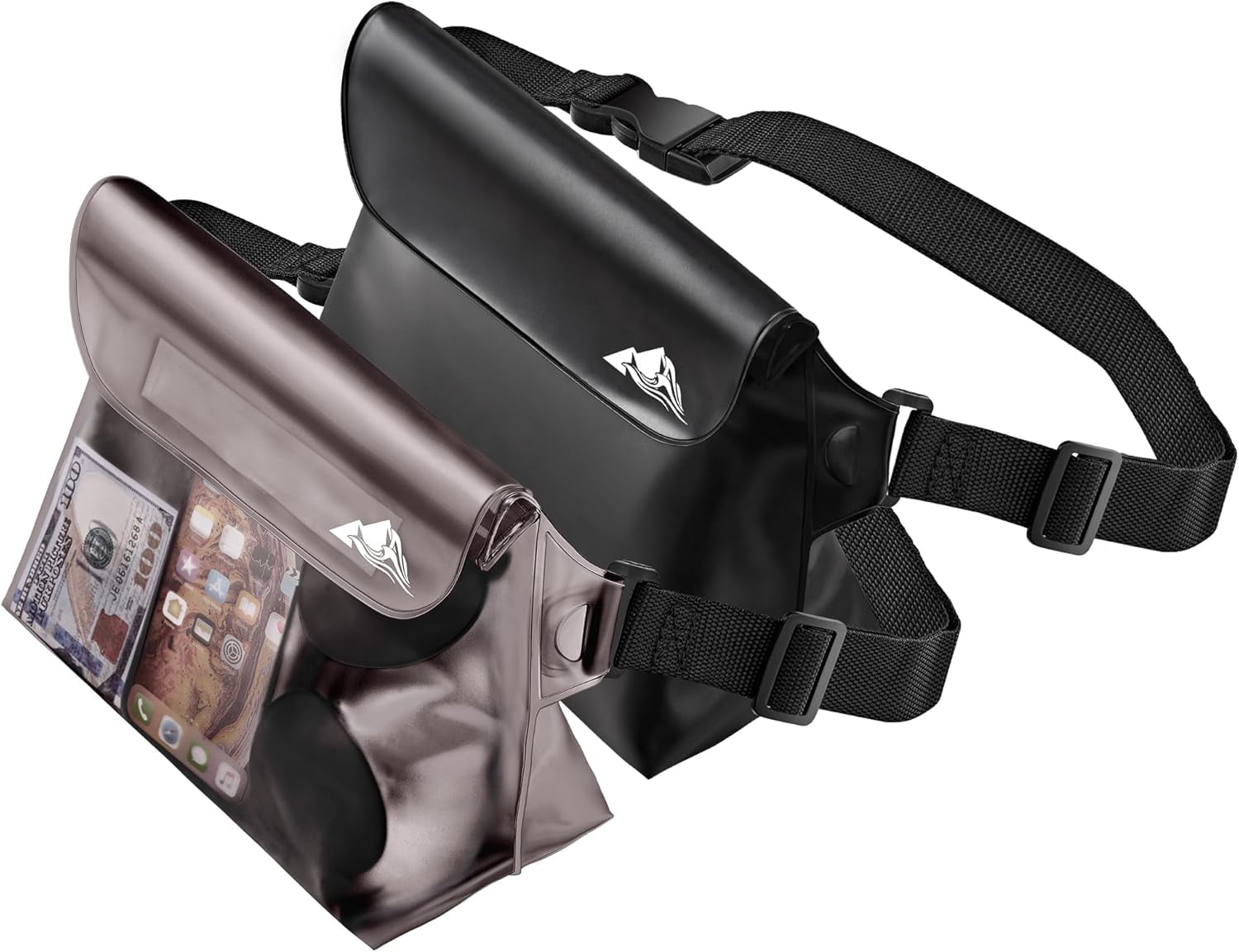 2/3/4 Pack Waterproof Pouch with Waist Strap, Screen Touchable Dry Bag ...