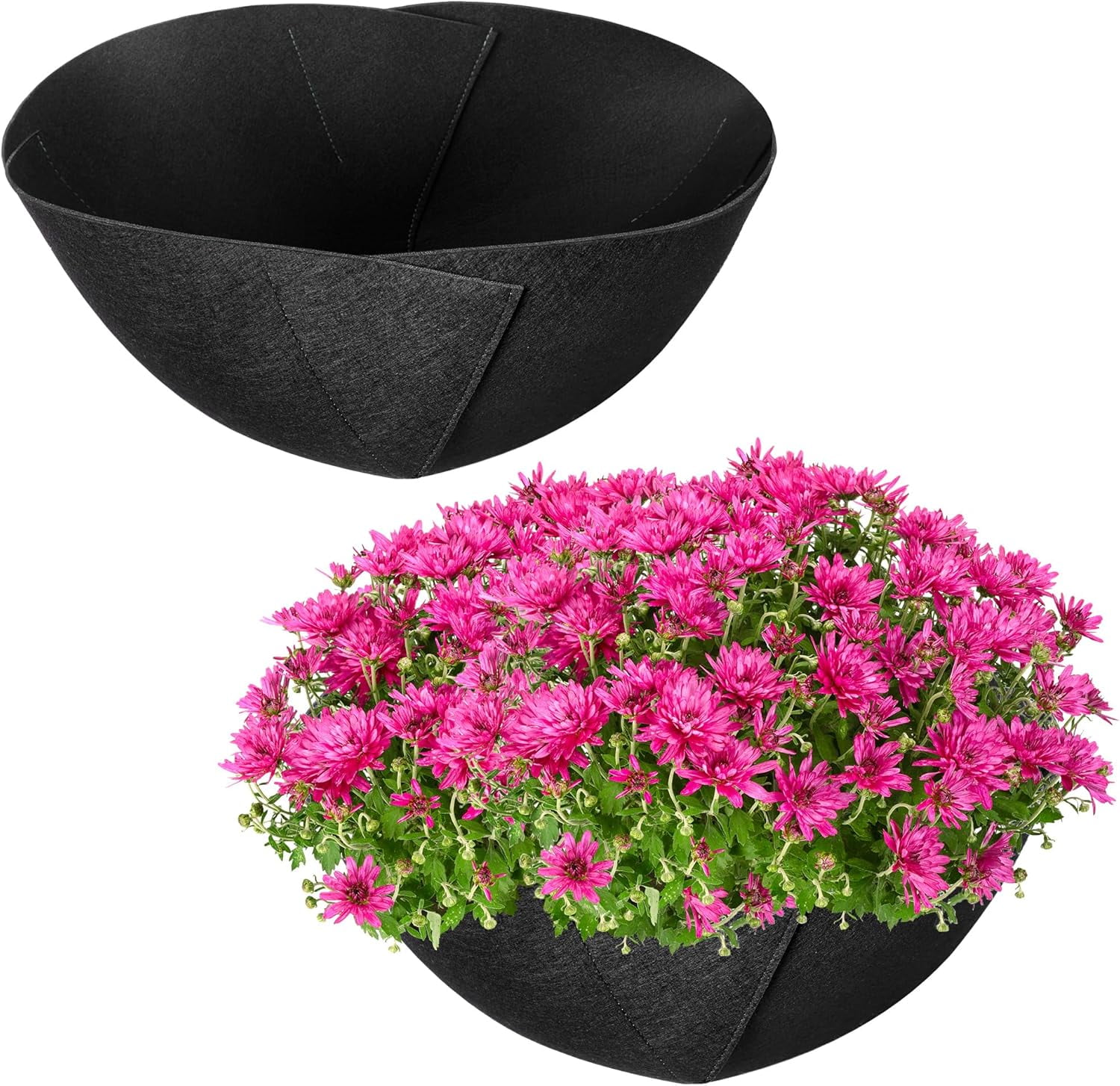 2/3/4 Pcs Fabric Planter Basket Liner - Felt Flower Pot Liners ...