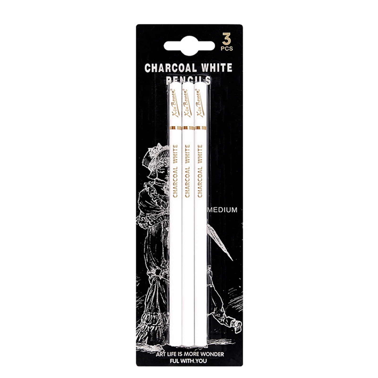 2/3/4 Pcs White Charcoal Pencils Highlight Pencil Drawing Charcoal ...