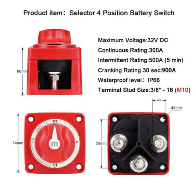 Blue Sea M Series 6006 For Blue Sea 6007 M-Series 300Amp Battery ...