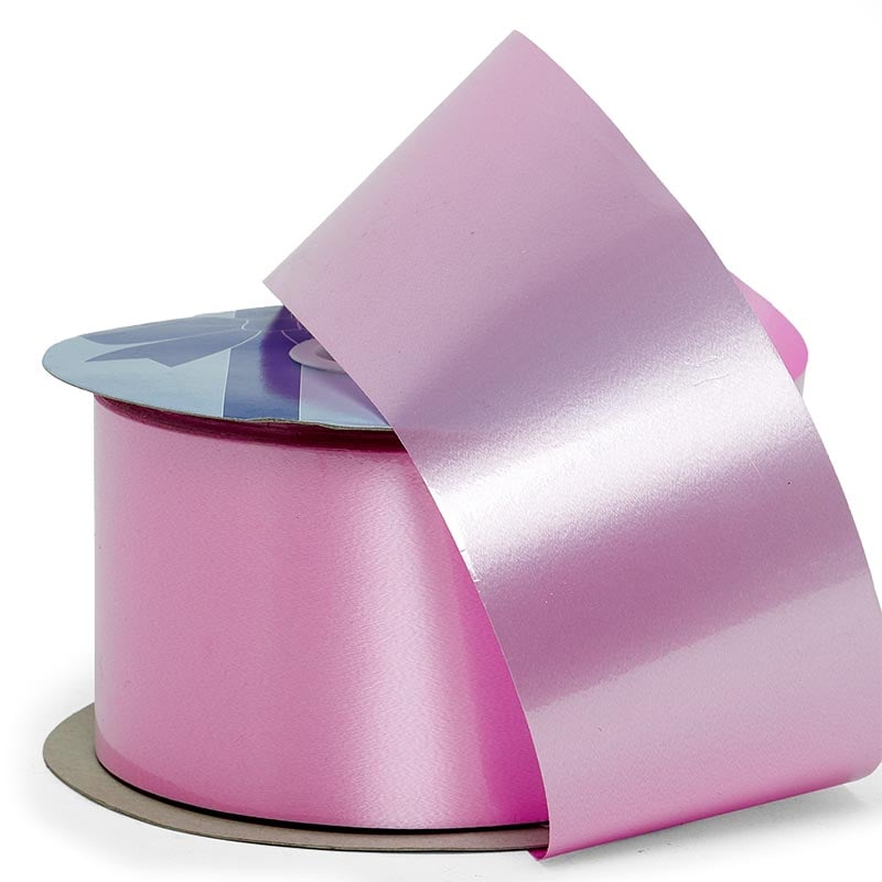 2 3/4" X 100 Yds Pink High Gloss Polyethylene Ribbon by Paper Mart ...