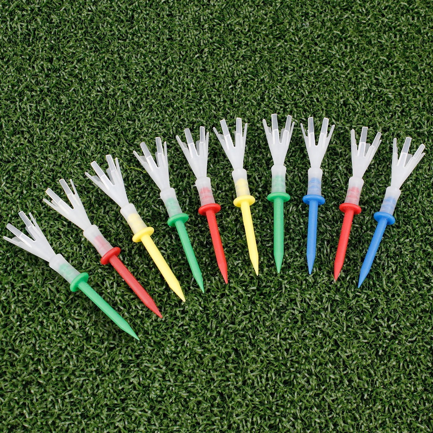2-3/4 inch Golf Tees Plastic 10Pcs Golf Tee Polypropylene More Durable ...
