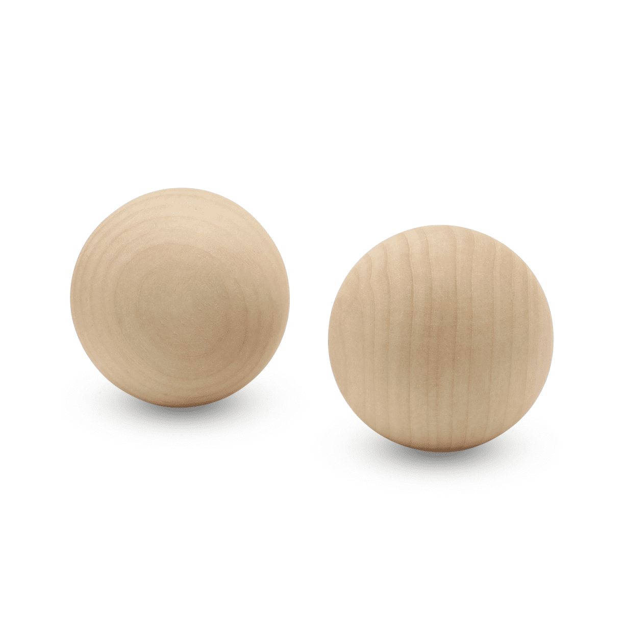 2-3/4 inch Round Wooden Balls for Crafts, Unfinished and Smooth Round ...