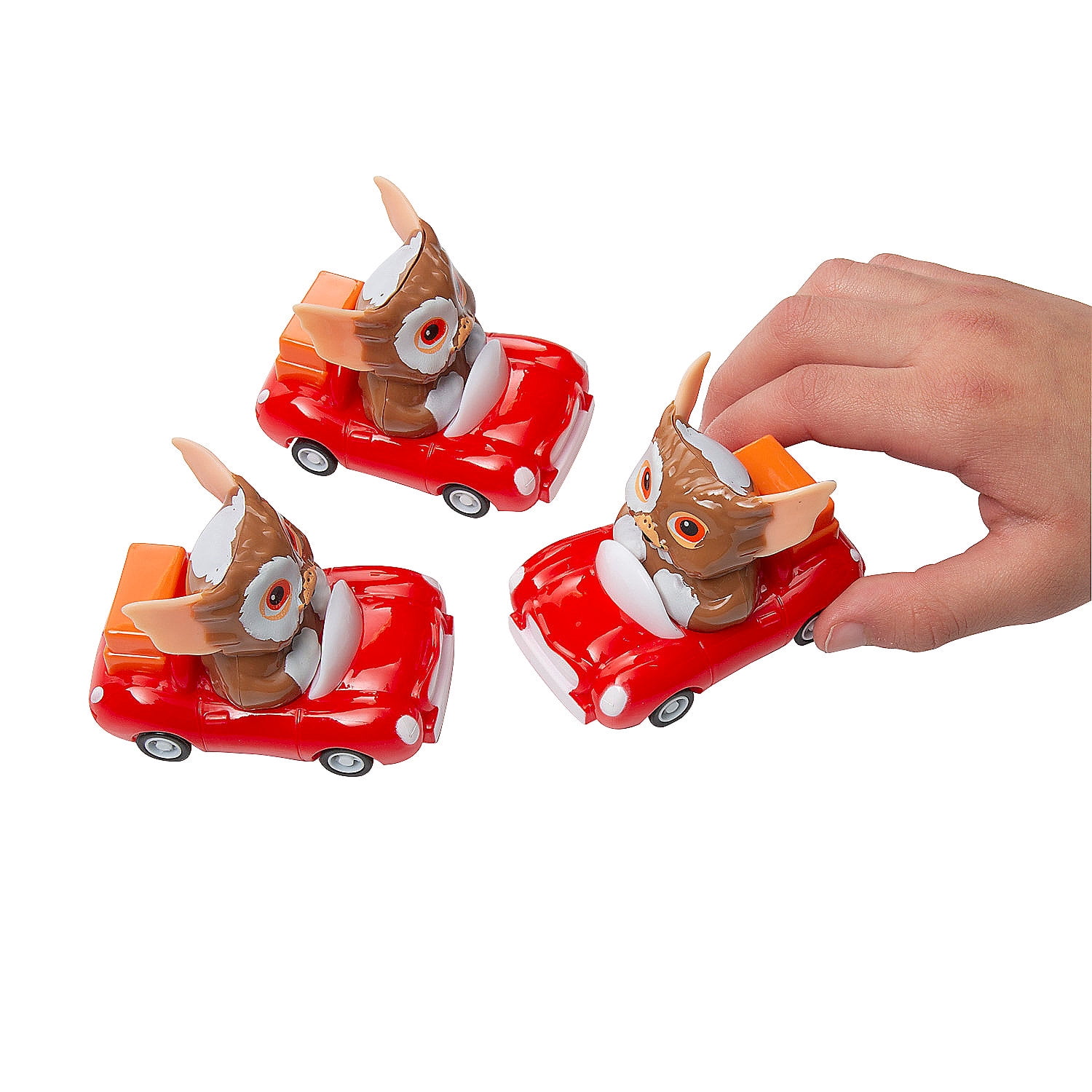 2 3/4" x 2 1/4" Gremlins Gizmo & Red Car Pull-Back Racers - 12 Pieces ...