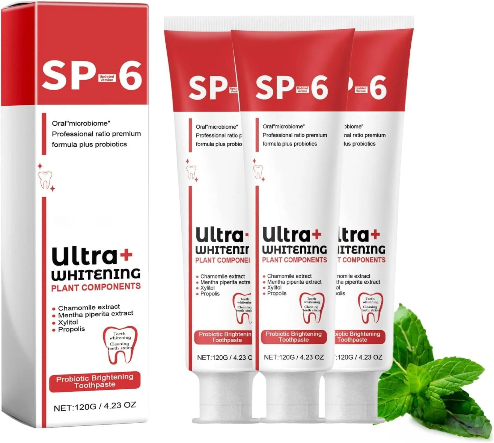 2/3/4PCSSp 6 Ultra Sp 6 Toothpaste Ultra Toothpaste Sp 6 Probiotic ...