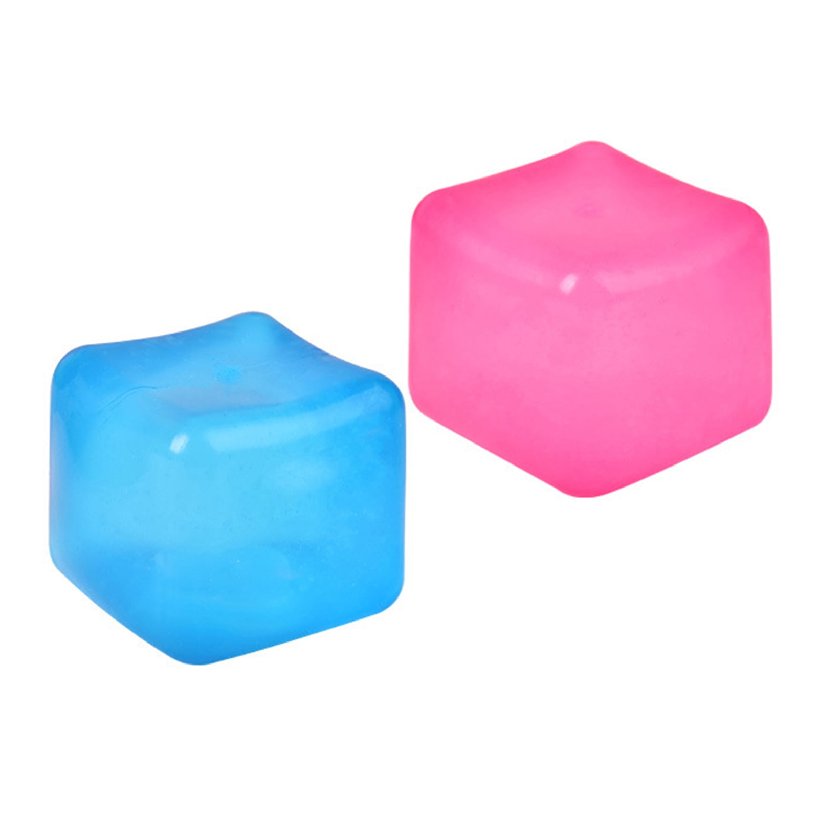 2/3/4Pcs Stress Relief Cube Squishes Toy Slow Rebound TPR Sensory ...