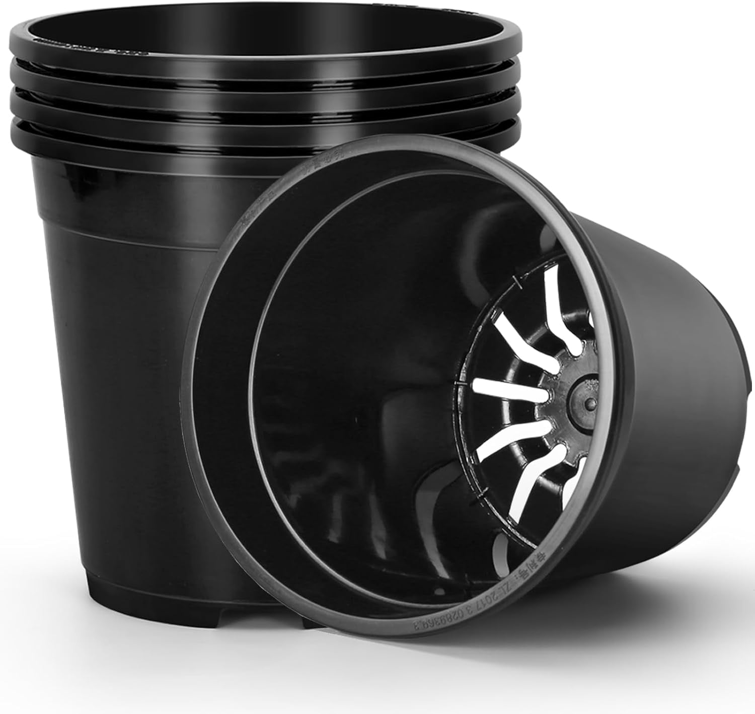 2/3/5/10 Gallon Pots for Plants, Sturdy Plastic Planter Pots with ...