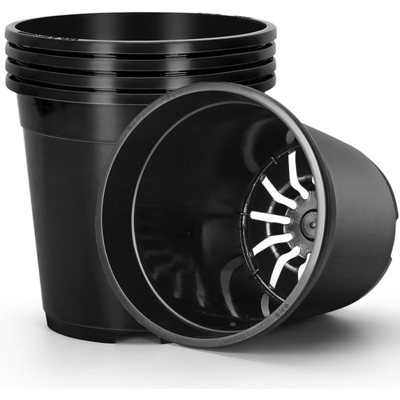 2/3/5/10 Gallon Pots for Plants, Sturdy Plastic Planter Pots with ...