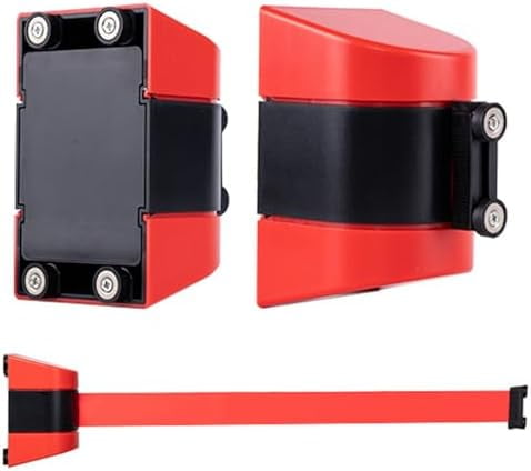2/3/5/10m Magnetic Retractable Wall Barrier, Red Warning Tape Wall ...