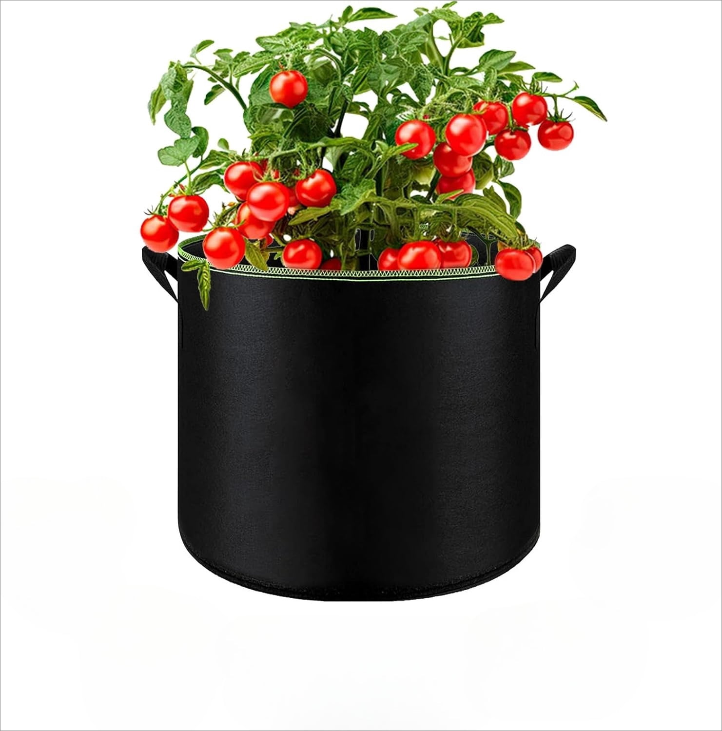 2/3/5/7/10 Gallon Grow Bags, Heavy Duty Aeration Fabric Pots with ...