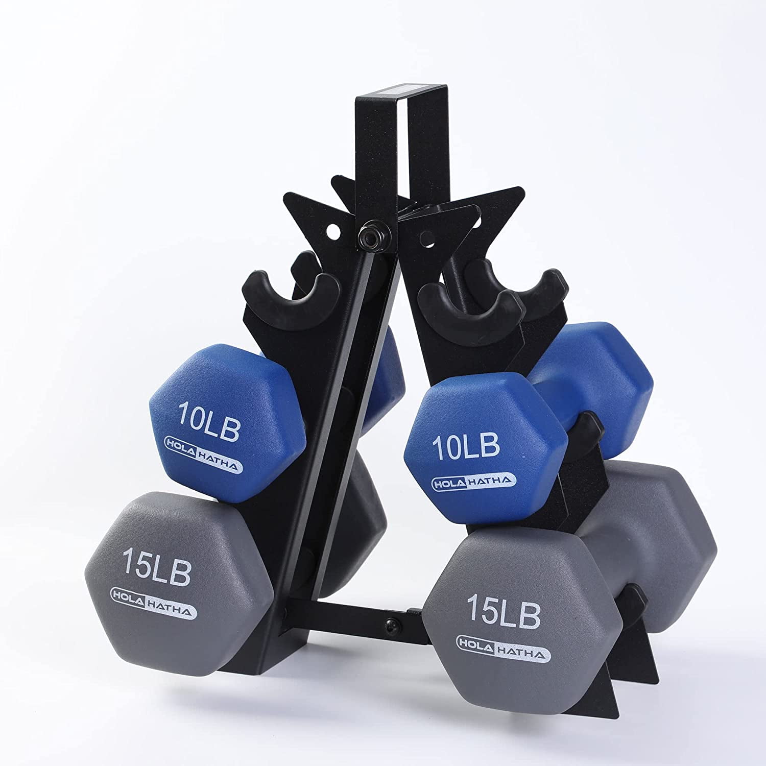 2, 3, 5, 8, and 10 Pound Neoprene Dumbbell Free Hand Weight Set with ...