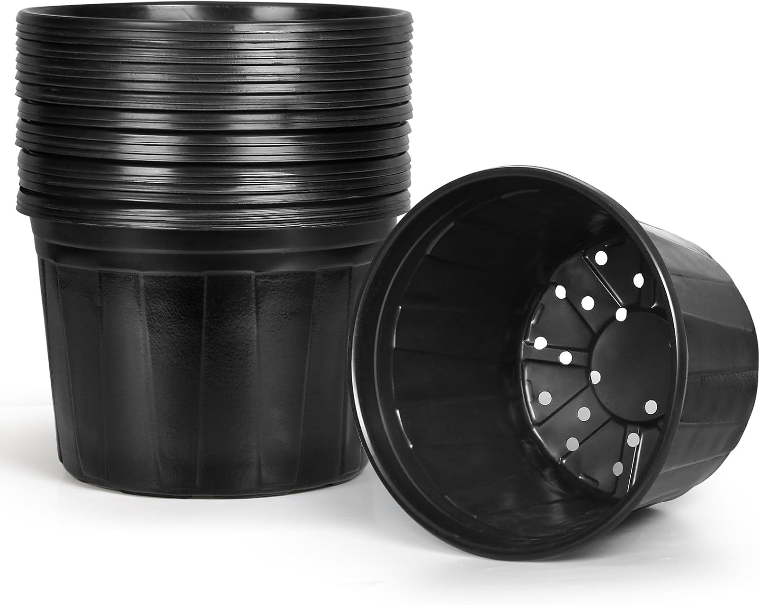 2/3/5 Gallon Pots for Plants,Flexible Gallon Plastic Nursery Pots with ...