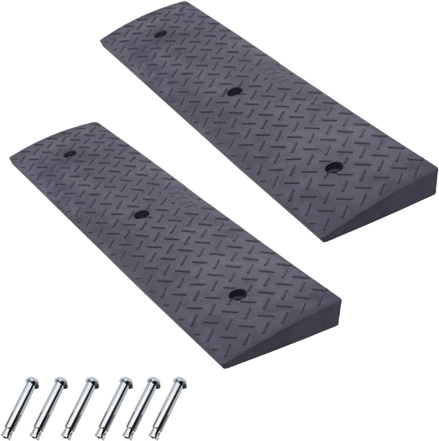 2 3.5'' Rubber Curb Ramp Loading Rubber Curb Ramps 3 Tons Driveway Ramp ...